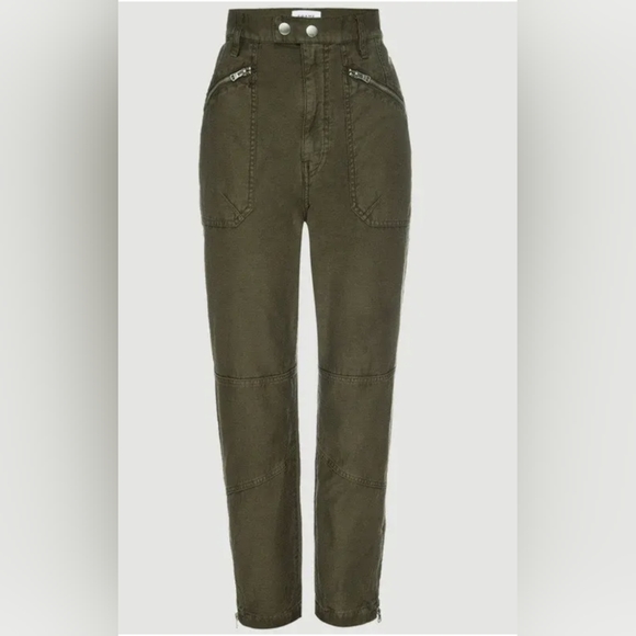 Frame Denim | Pants & Jumpsuits | Frame Moto Zipped Pant Washed Army 3 ...